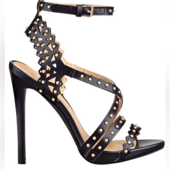 BCBGMaxAzria | Shoes | New Bcbg Max Azria Laser Cut Sandals With Gold ...